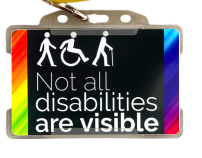 Not All Disabilities Are Visible / Disability Awareness Card And ...
