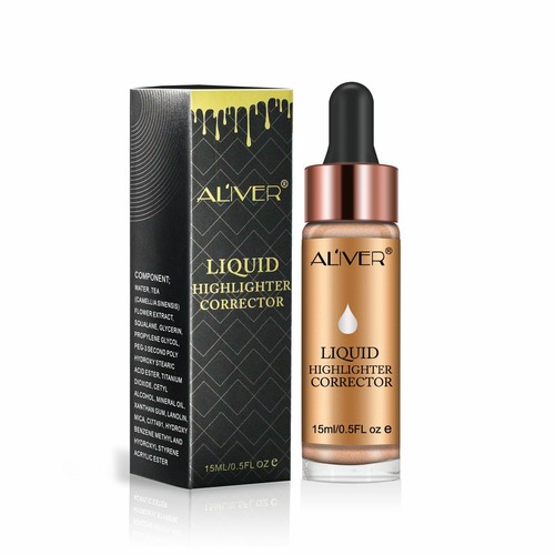 ALIVER Liquid Highlighter Corrector 5.0 Sunlight 0.5 oz 15mL ...