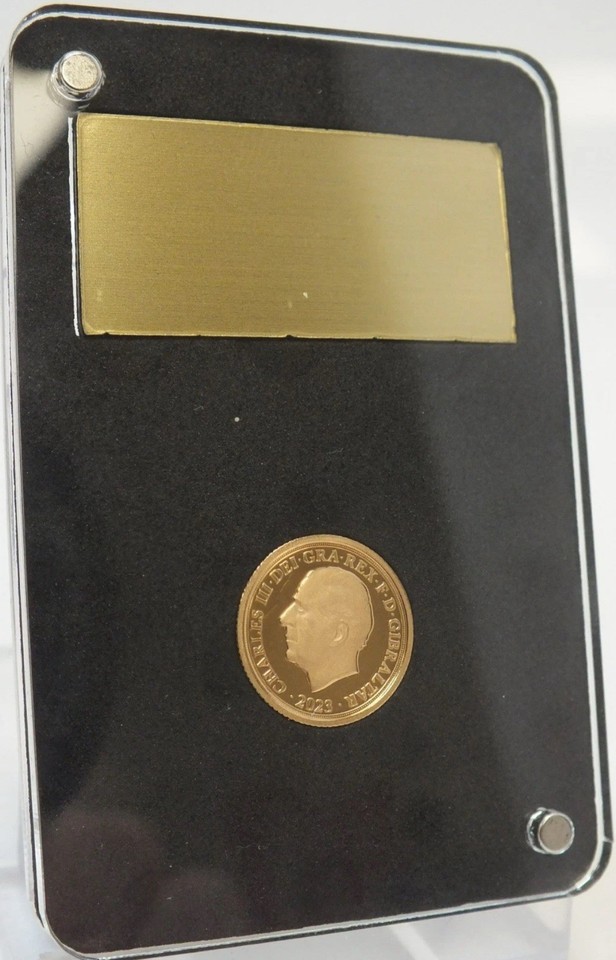 22ct Gold King Charles III A New Era 2023 Quarter Sovereign Coin - 0 ...