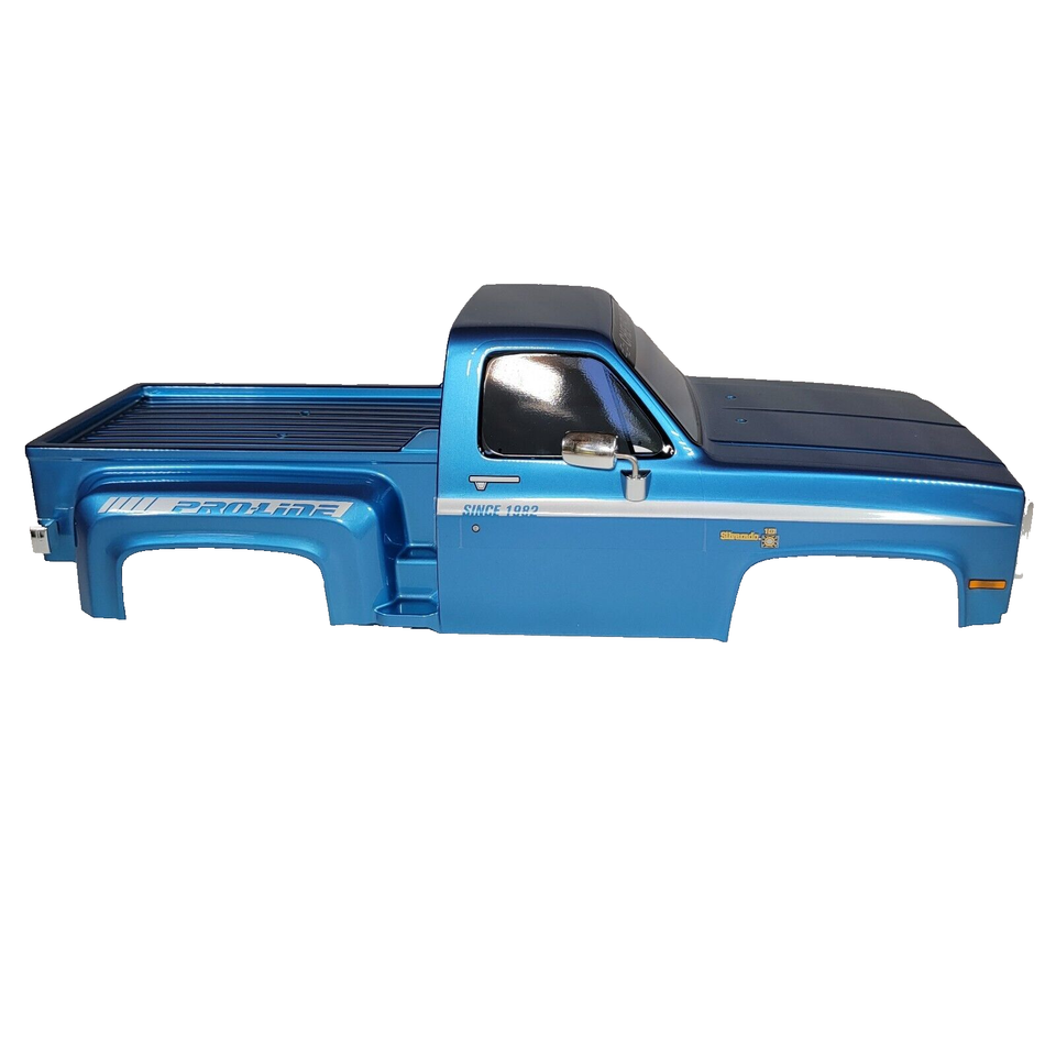 Axial SCX10 iii 1982 Chevy K-10 Body Blue Factory Painted Decaled & Led ...