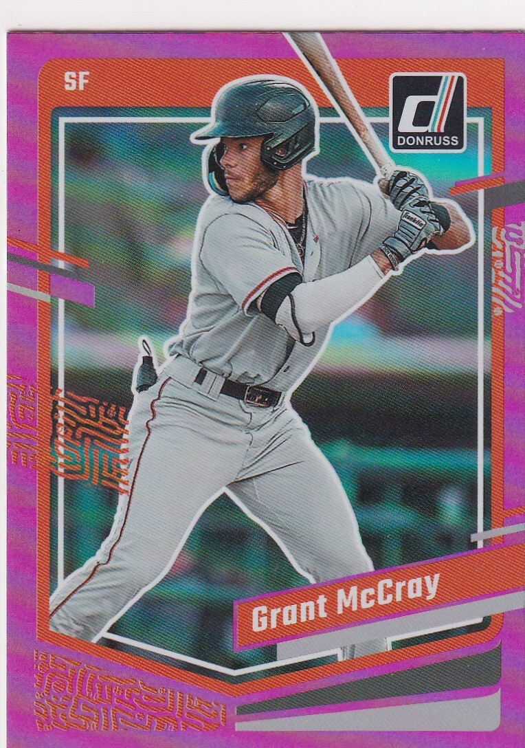 2023 DONRUSS PINK RC GRANT MCCRAY ROOKIE SAN FRANCISCO GIANTS GE-3932 ...