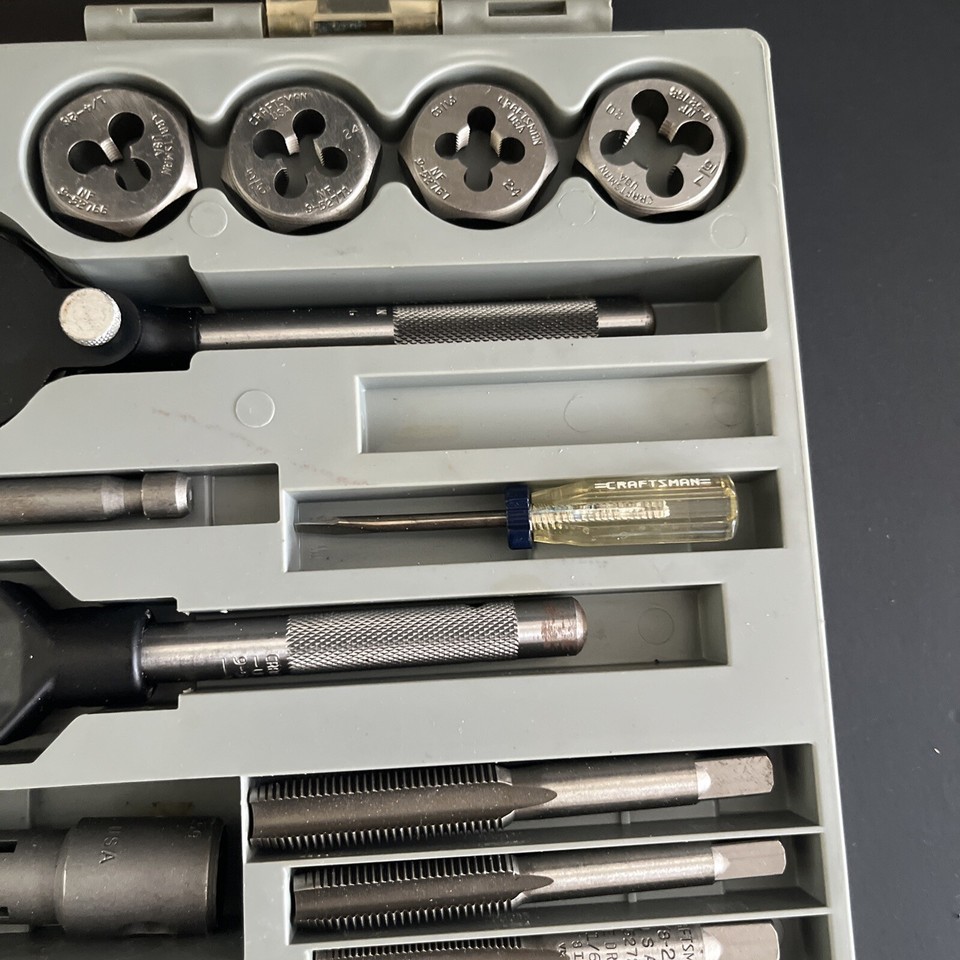 Vintage Craftsman Tap and Hex Die Set No. 952351 USA 27 piece | eBay