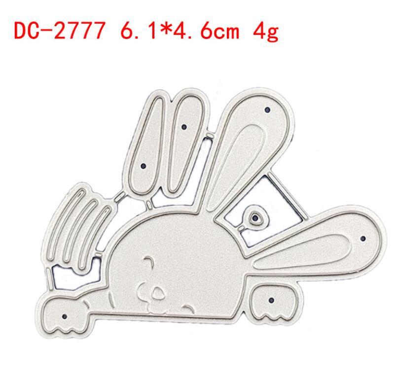 Cute Rabbits Head Embossing Metal Cutting Dies Animal Die Cuts ...
