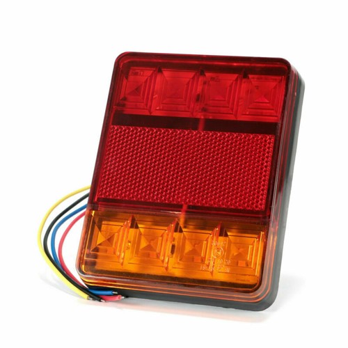 2X 24V LED Rear Tail Lights Indicator Stop Light Trailer Caravan Van ...