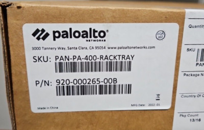 Palo Alto Networks PAN-PA-400-RACKTRAY Rack Mountable Tray - Open Box ...