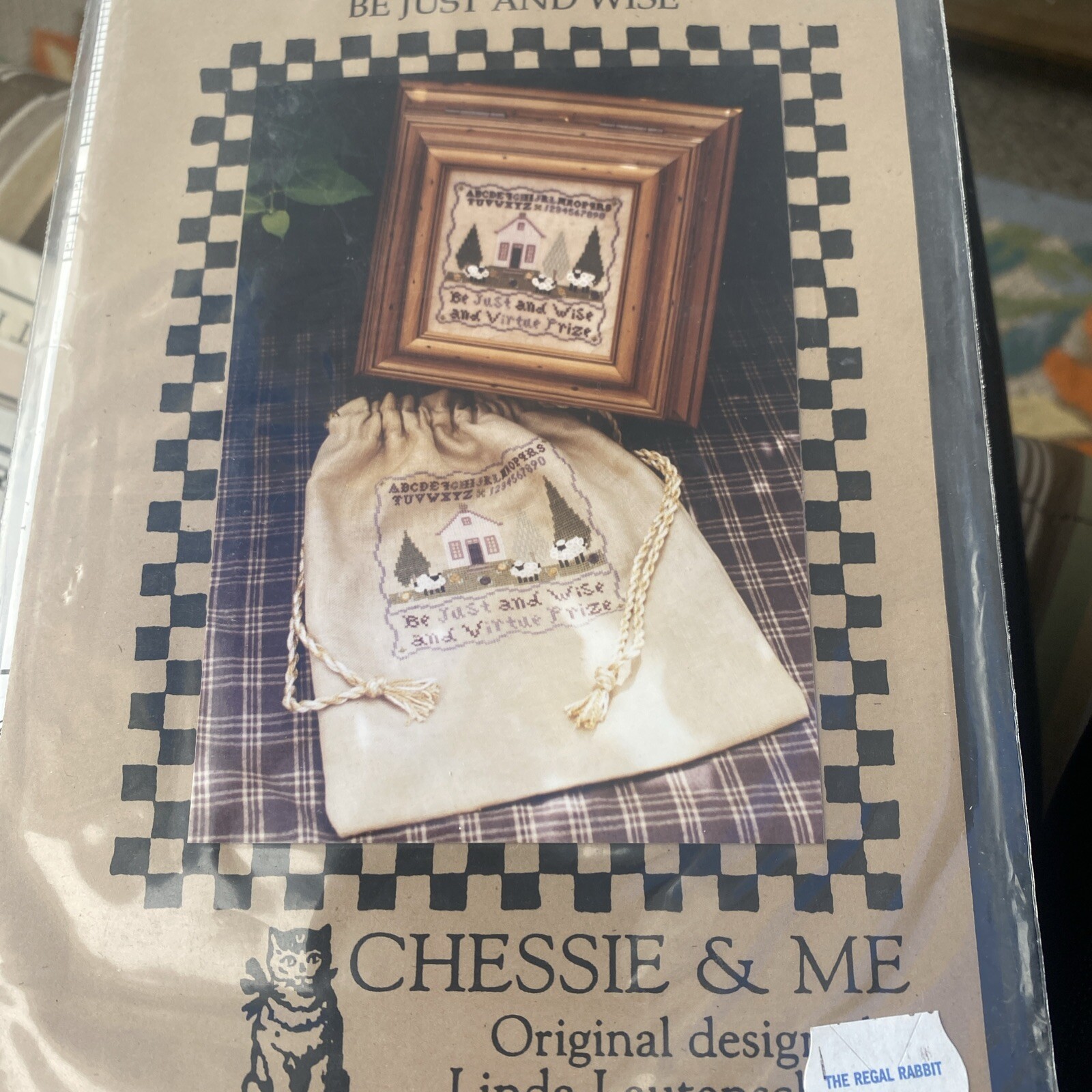 Cross Stitch Sheep Pattern Chessie & Me "Be Just and Wise" Linda ...