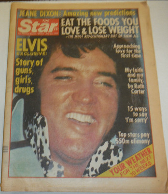 The Star Magazine Elvis Presley & Jeane Dixon August 1977 121514R | eBay