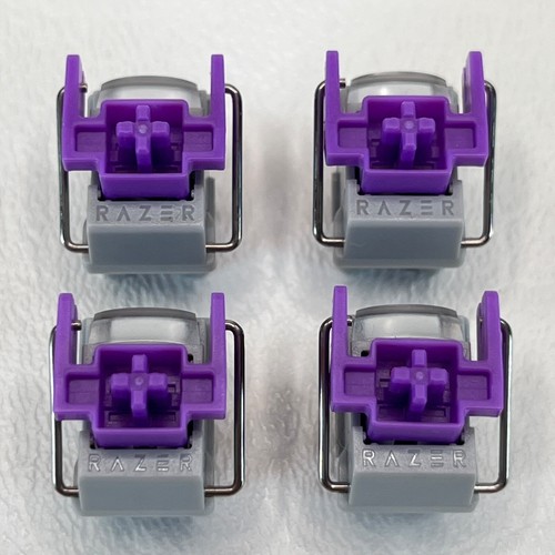 *US Ship* Razer Keyboard 4X Purple & White Clicky Optical Replacement ...
