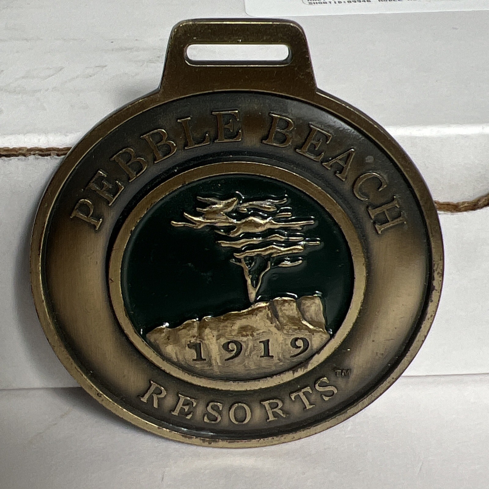 Pebble Beach Spyglass Hill Spanish Bay Del Monte 1919 Bag Tag Golf ...