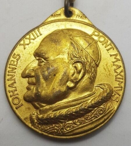 KEYCHAIN metal key ring Iohannes XXIII Pont. Maximus Milan the ...