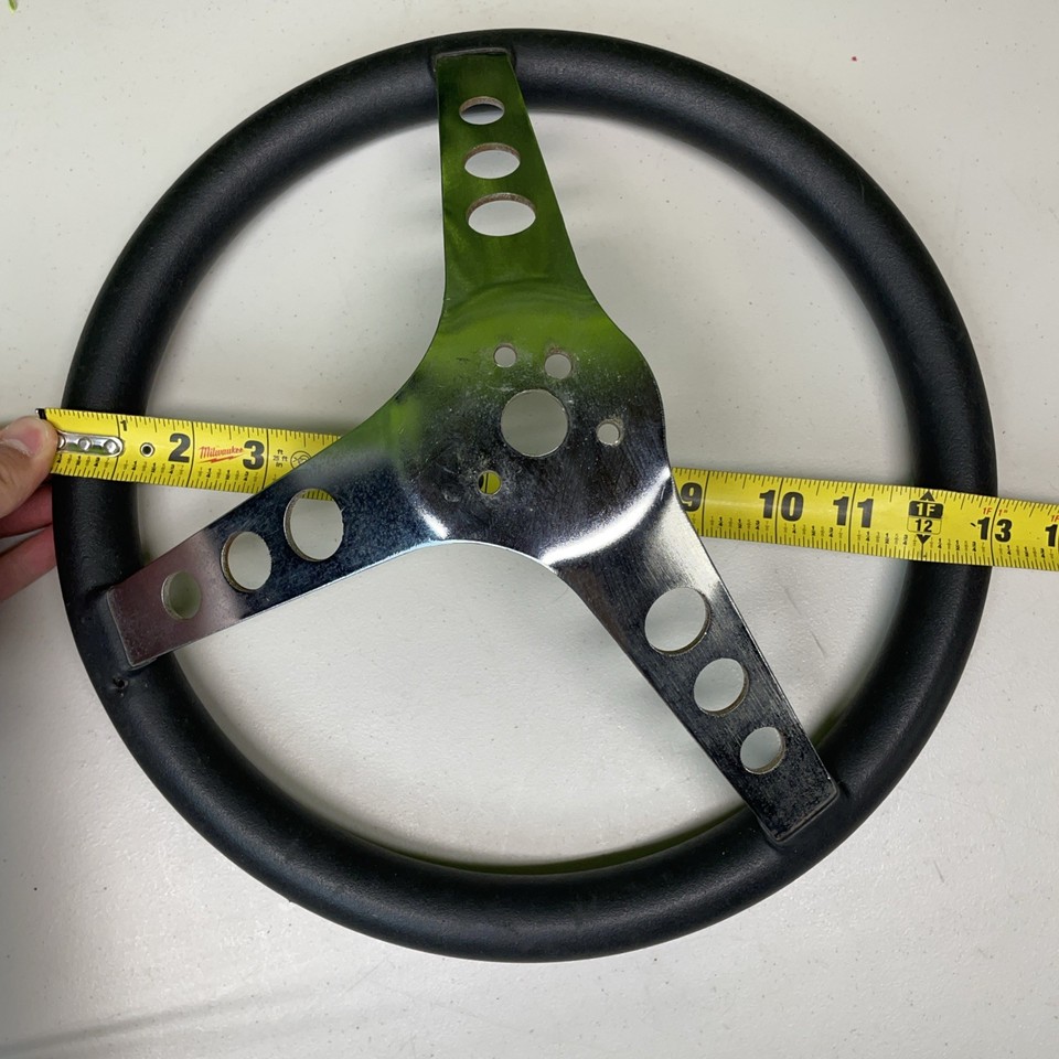 Grant 13" Hard Rubber Steering Wheel - Rust 3 spoke 3 1/2" Dish | eBay