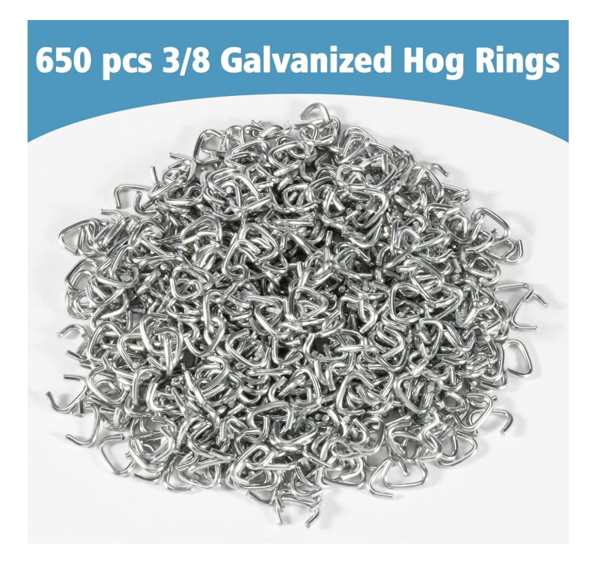 650PCS Galvanized Hog Rings - Hog Nose Rings Hog Rings Hog Nose Clips 3 ...
