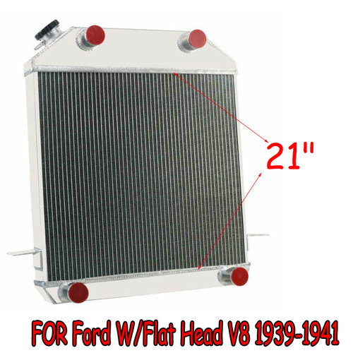 FOR 1939 1940 1941 Ford Deluxe/Pickup Truck Flathead V8 3ROW Aluminum ...