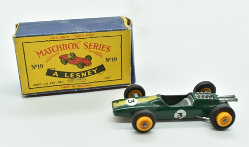 Lesney/Matchbox - No. 19 D, LOTUS RACING CAR, Original C Box, 1966, BPW ...
