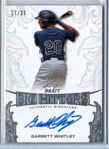 2015 Leaf Ultimate Draft Silver Big Hitters Autograph Garrett Whitley ...