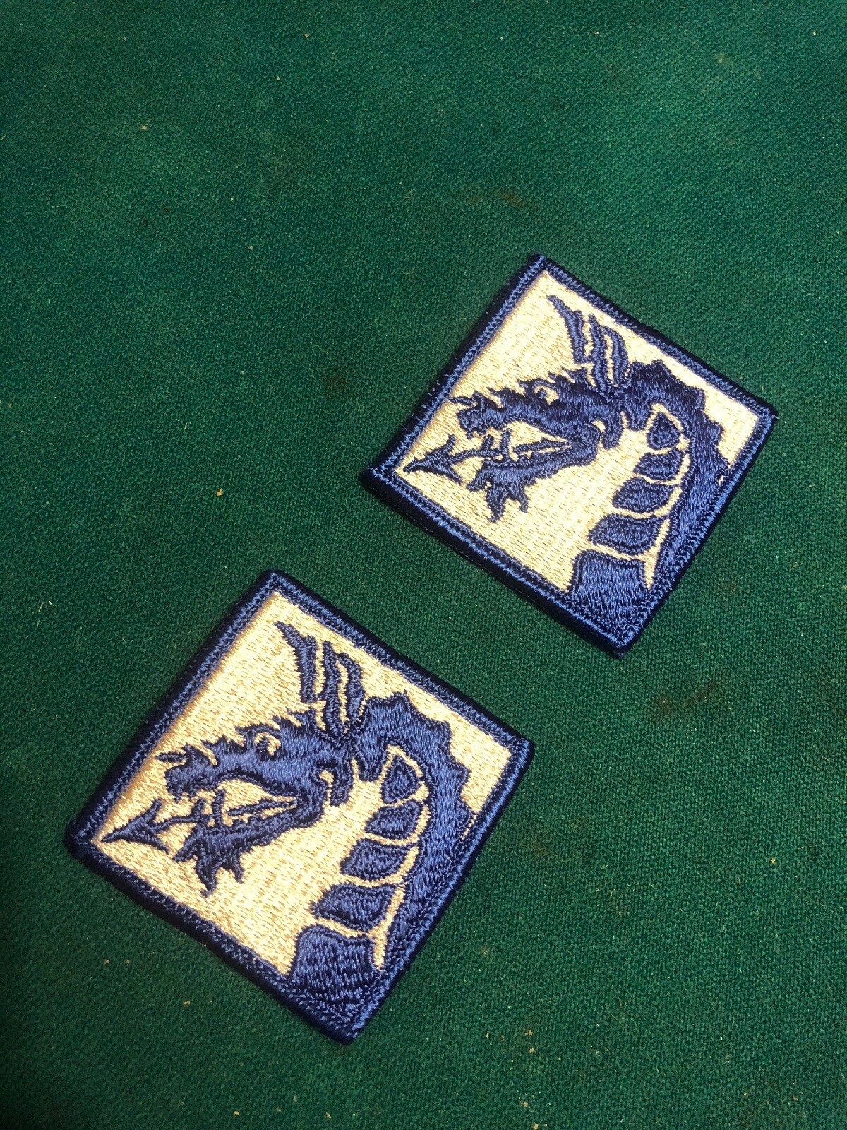 2 ARMY 18TH AIRBORNE Corps EMBROIDERED Dragons Head PATCH. Lot of 2 ...