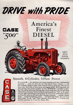 1955 Case Model 500 Diesel Tractor Original Color Ad | eBay