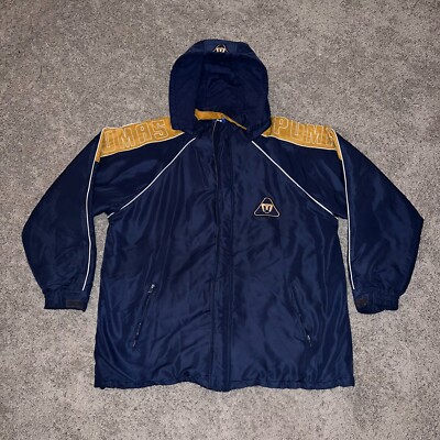 Nike Liga MX Mexico UNAM Pumas Soccer Coat Jacket XL Blue Gold Azul Oro ...