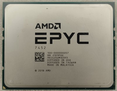 AMD EPYC 7452 CPU Processor 32 Cores 64 Threads 2.35GHz up to 3.35GHz ...