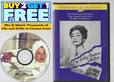 Mommie Dearest (DVD 1981, Widescreen) Joan Crawford Biopic Disc & Cover ...