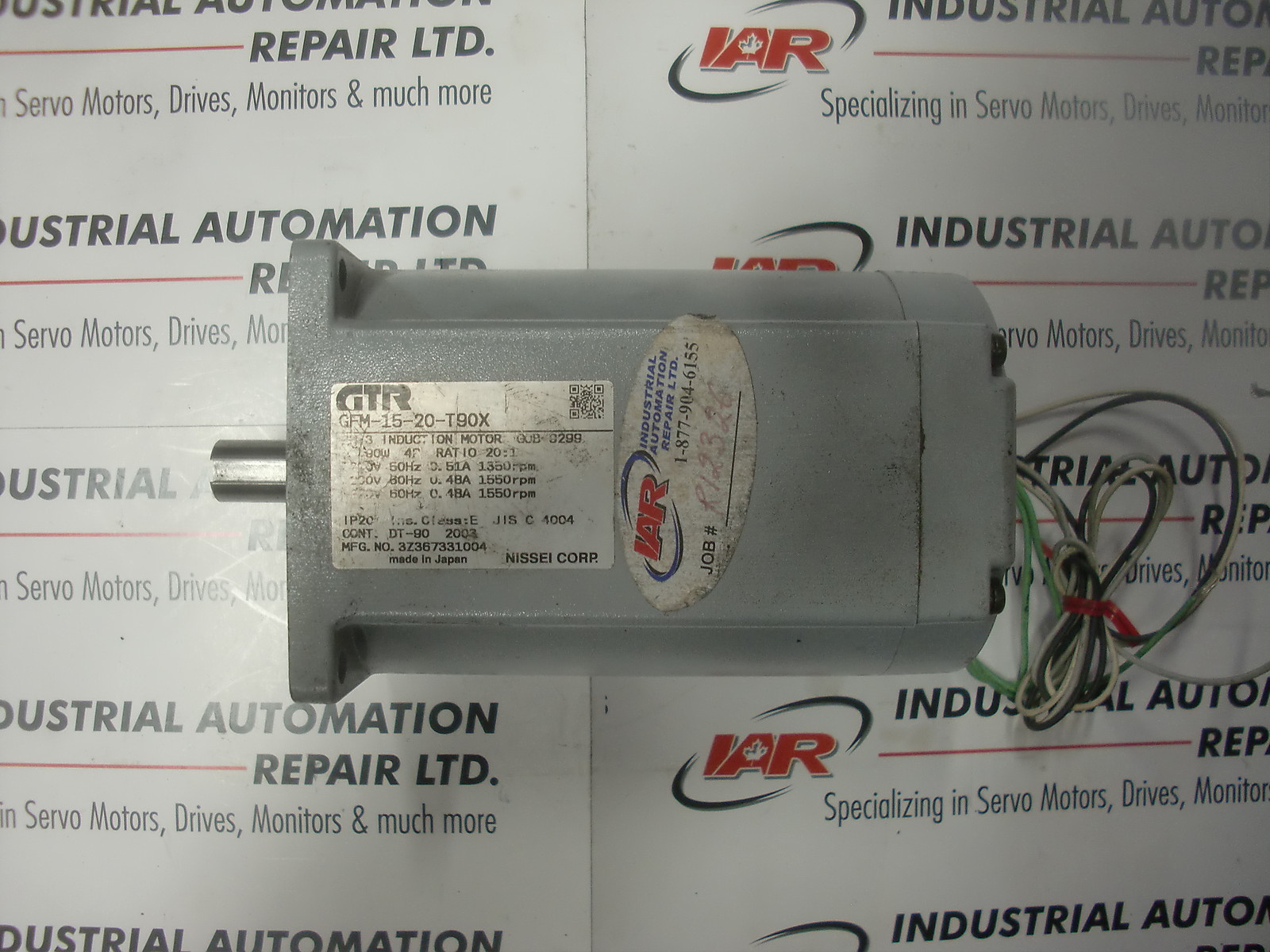 GTR INDUCTION SERVOMOTOR GFM-15-20-T90X | eBay