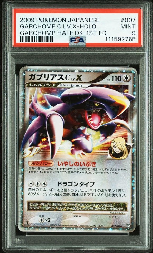 [PSA09] 2009 POKEMON JAPANESE 007/016 GARCHOMP C LV.X - HOLO HALF DK ...