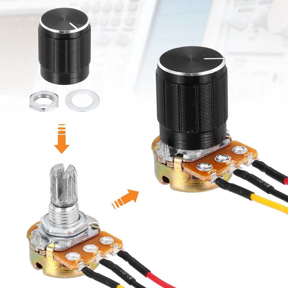 3 Pack WH148 Potentiometer B5K Ohm 20cm JST-XH2.54 Connector Wire with Knob Cap | eBay