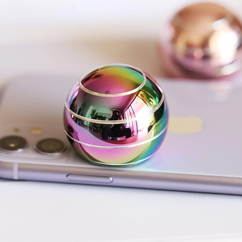 Kinetic Desk Toy Ball, 1.54'' Kinetic Desktop Spinning Toys, Optical ...