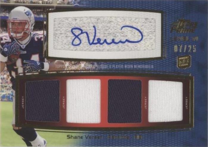 2011 Topps Prime - Level VI Autographed Relic Shane Vereen #PVI-SV Gold ...