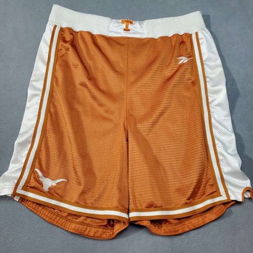 Vintage Texas Longhorns Shorts Mens Large Orange Reebok Basketball ...