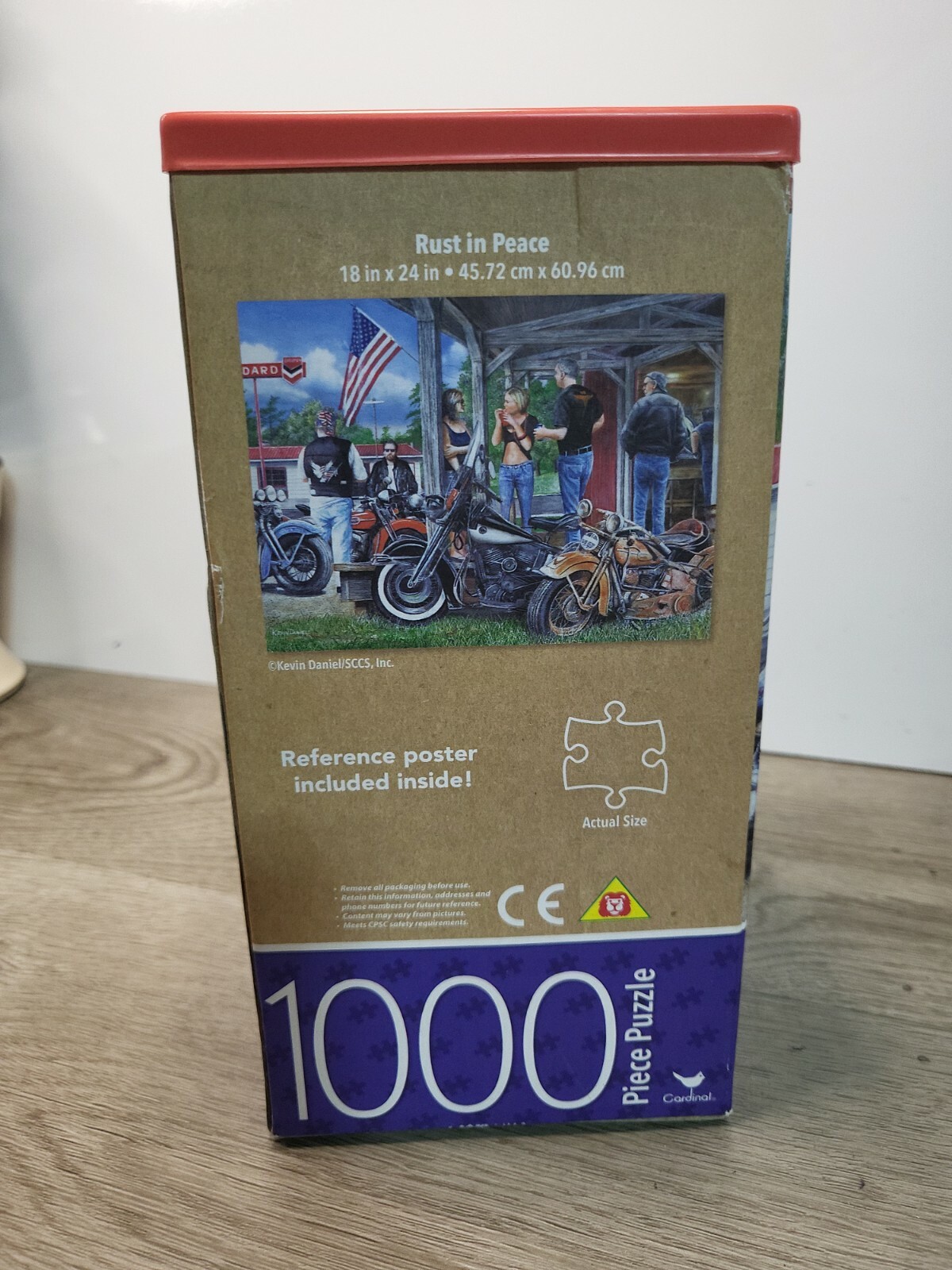 Cardinal Jigsaw Puzzle RUST IN PEACE 1000 Piece MOTORCYCLES COMPLETE ...