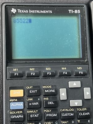 Texas Instruments TI-85 Black Handheld Advanced Graphic & Scientific ...