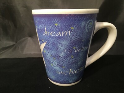 MARY KAY COFFEE MUG DREAM BELIEVE ACHIEVE STAR INSPIRE 14 OZ NICE ...