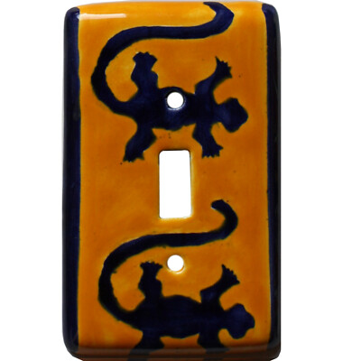 TalaMex Mexican Ceramic Wall Plate Lizard Single Toggle Switch Plate | eBay