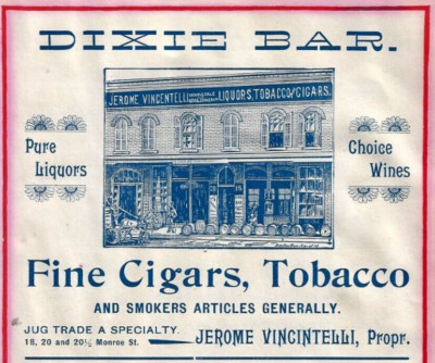 1890s Dixie Bar~Montgomery AL~2-Sided Ad Flyer~Cigars~Printers~Boarding ...