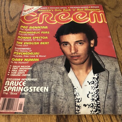 CREEM Magazine 1/81 #8 QUEEN, BRUCE SPRINGSTEEN,PAT BENATAR, GARY NUMAN ...