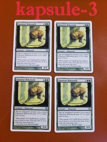 4x Llanowar Behemoth | 9th Edition | MTG Magic Cards | eBay