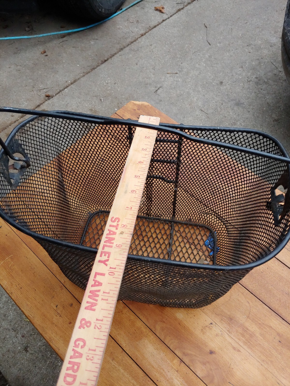 Bike Basket Front Bicycle Baskets Wire With Handle Black New | eBay