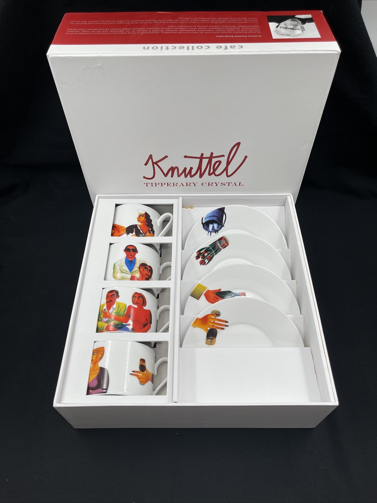 Cappuccino Set 4 Cups/Saucers Knuttel Cafe Collection Hell's Kitchen ...