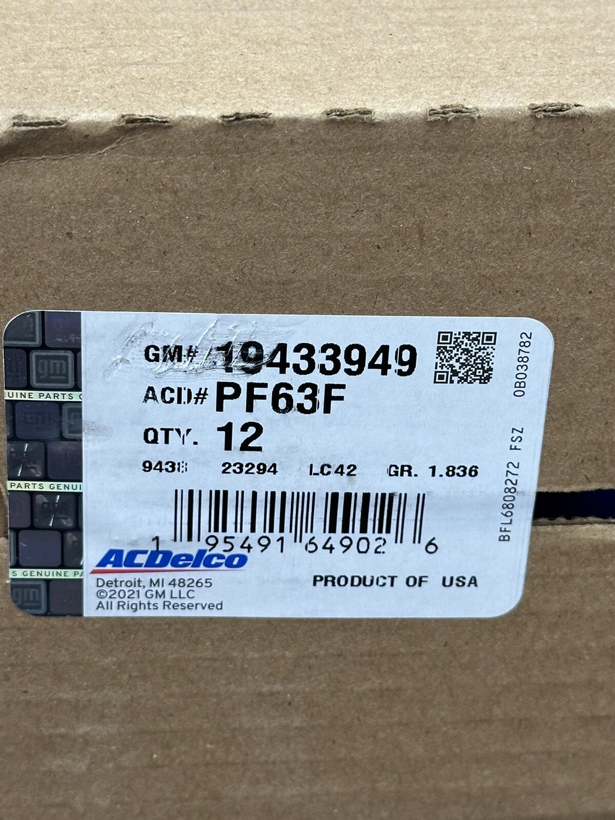 AC-Delco PF63 - cross reference oil filters | oilfilter-crossreference.com