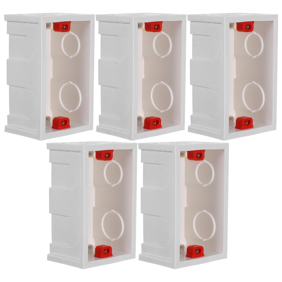 5 Pcs Modular Switch Box for Electrical Installation Concealed Wiring ...