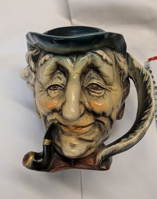 Vintage Japan Toby Mug #699 – Character Face with Pipe & Feather | eBay