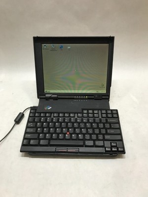 Vintage RARE IBM ThinkPad 701C 10" Intel 486 WIN 98 Butterfly Keyboard ...
