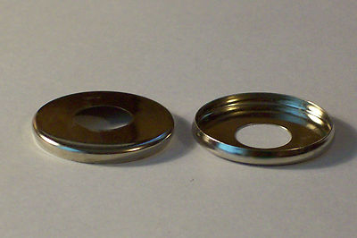 SET OF 2 NICKEL PLATED 3/4" CHECK RINGS LAMP PART NEW 54756J | eBay