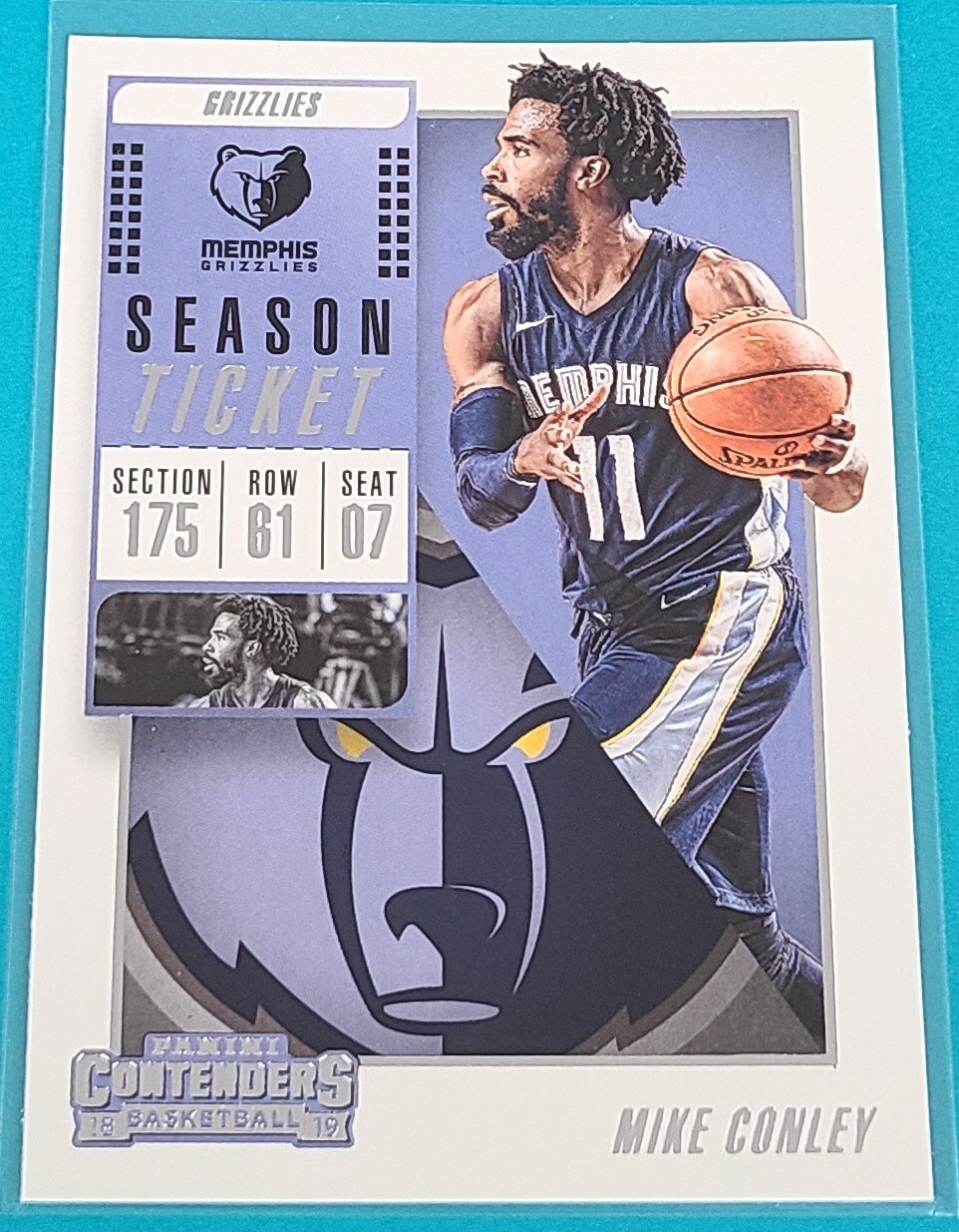 2018 Panini Contenders #60 Mike Conley Memphis Grizzlies Basketball ...