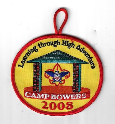 2008 Camp Bowers Learning through High Adventure RED Bdr. [CA-246] | eBay