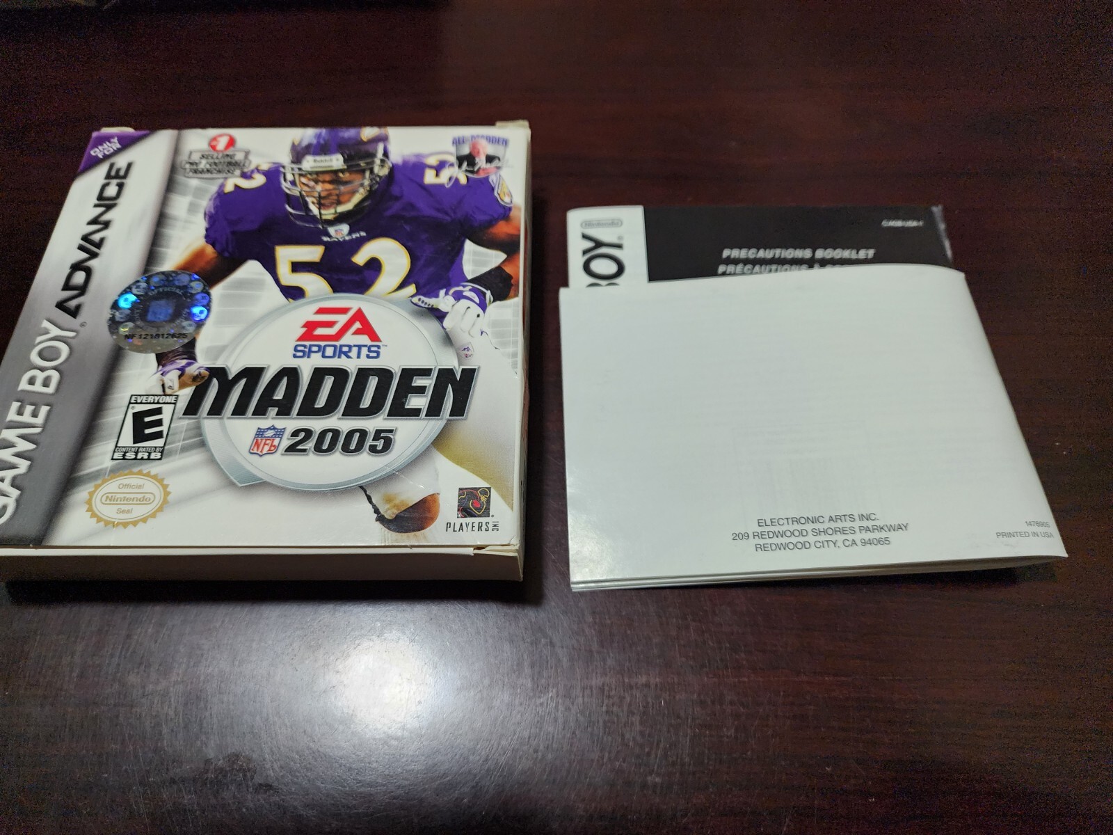 Nintendo Gameboy Advance Madden 2005, Box and manual ONLY, No game ...