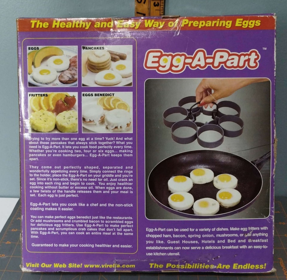 Egg-A-Part As Seen On TV With Two Non-stick Frying Pans New Old Stock ...