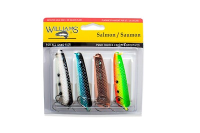 Williams Quick Silver Salmon 4-Pack Kit of Quick Silver 3" Lures - 4 ...