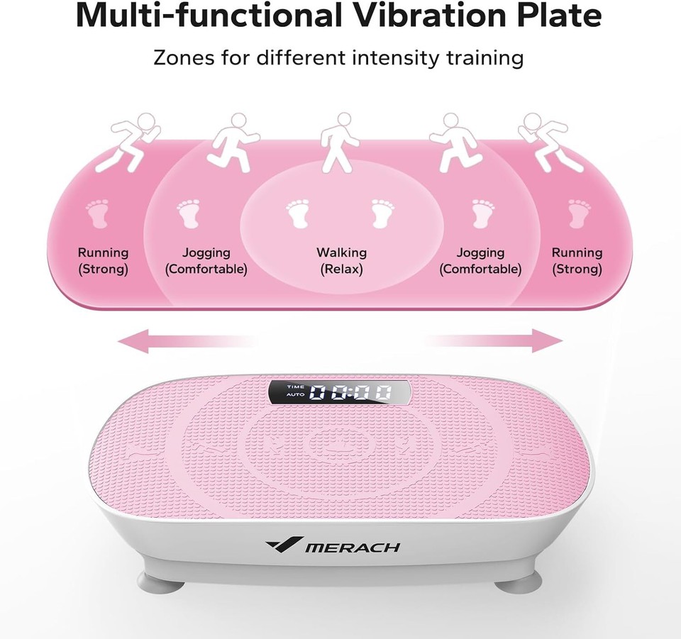 MERACH Vibration Plate Weight Loss Whole Body Workout Fitness Exercise ...